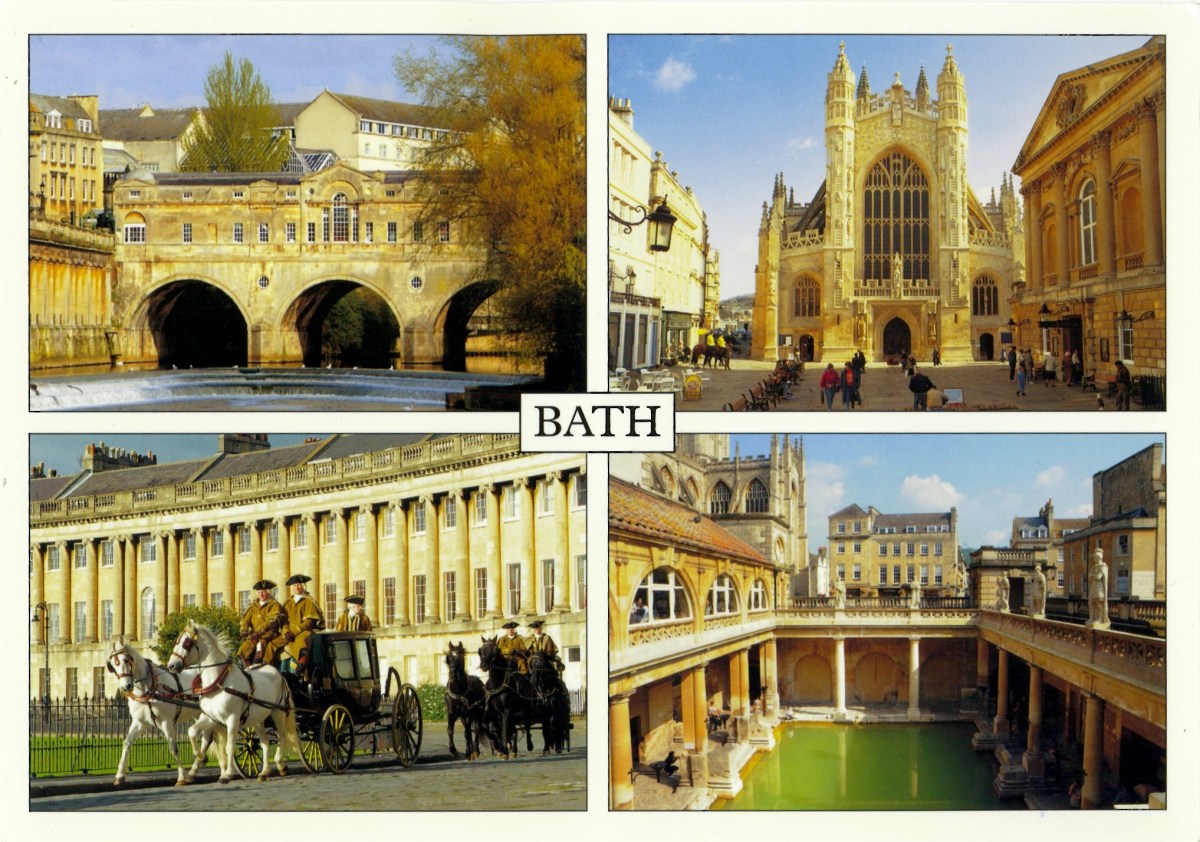 Postcard of the Week: Bath – The Well-Travelled Postcard
